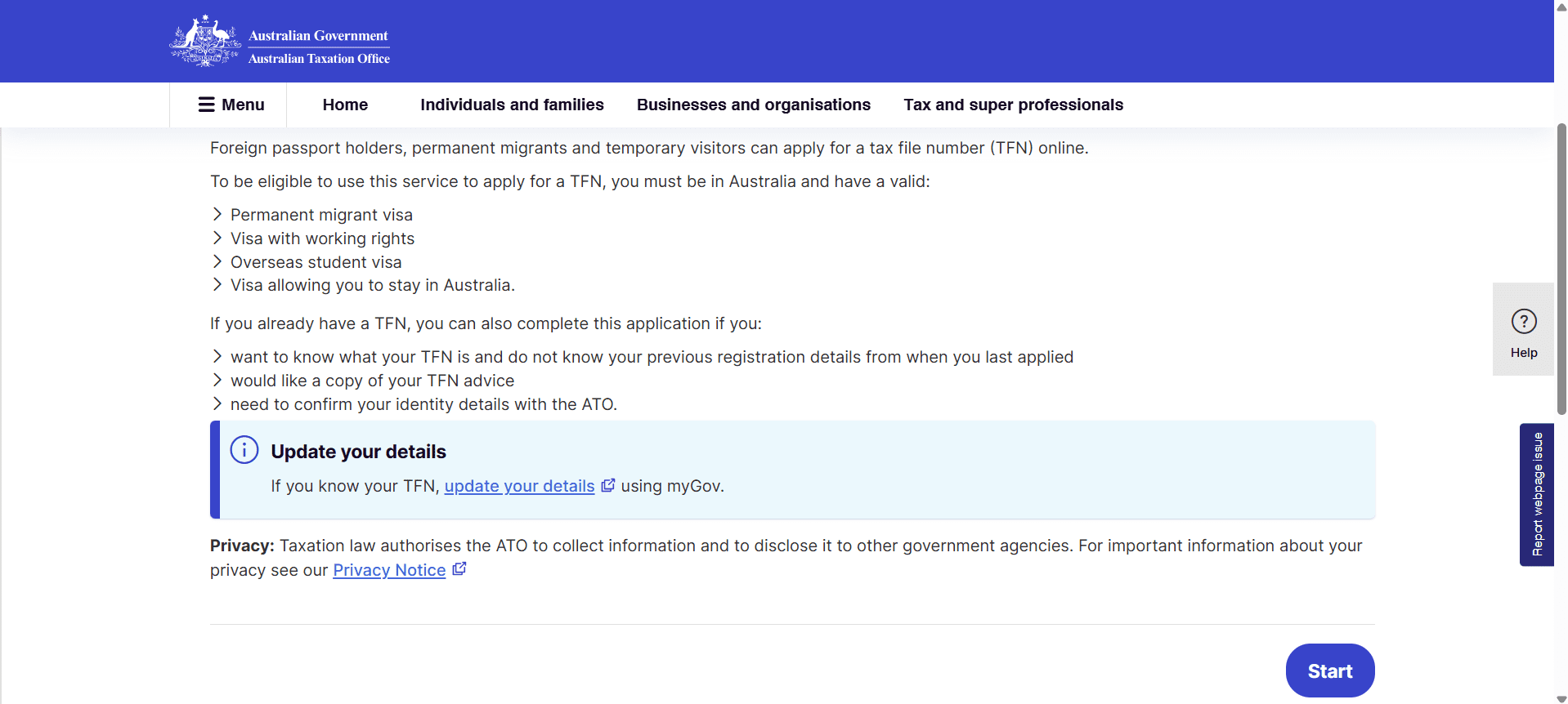 Guía para solicitar el TFN (Tax File Number) en Australia